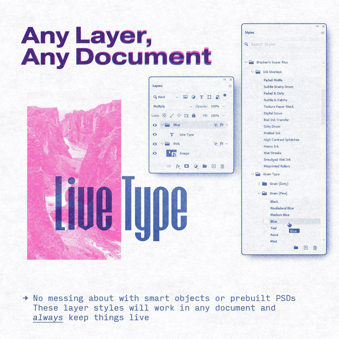 Super Riso - Photoshop Layer Styles